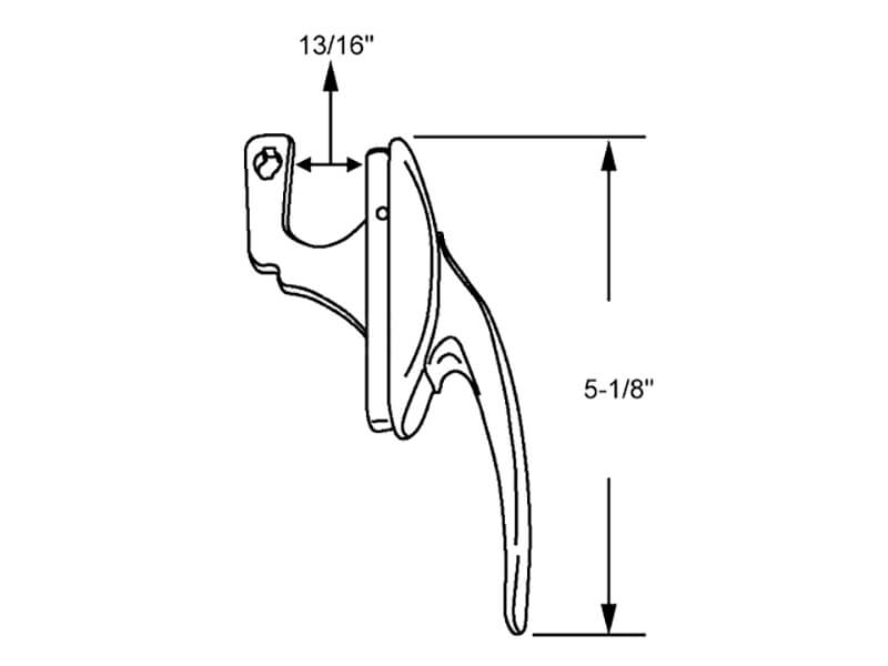 Multi-Point Locking Handle 19.985 - Directwindowparts