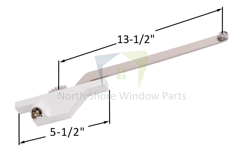 WINDOW OPERATOR ‘ROTO GEAR’ 13.5” ARM STEEL WHEEL REAR MOUNT (TRUTH ...