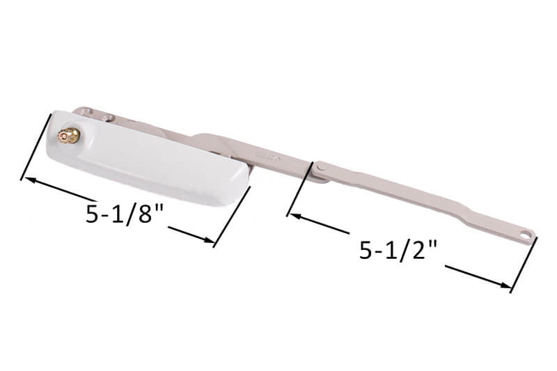 Split Arm Casement Window Operator 'Maxim' 'Dyad' 5-1/2'' ARM (Truth Hardware 50.701.011) LEFT ...