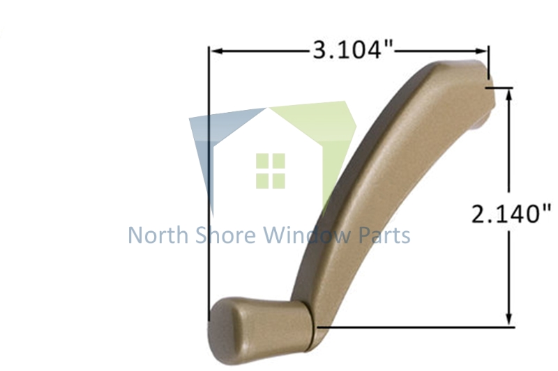 Crank Handle (Contour) (Truth Hardware 11454) (5/16" Spline ...