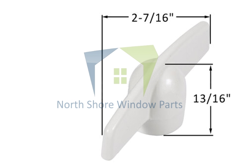 Crank T-Handle (Truth Hardware 11573) (5/16" Spline) - Directwindowparts